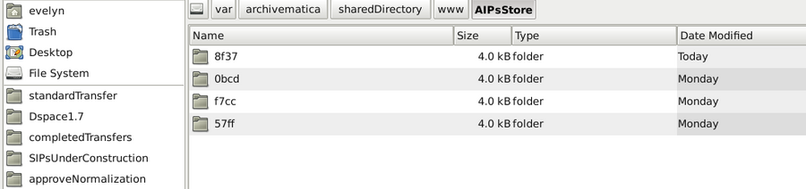 UM archival storage 0.8 - Archivematica