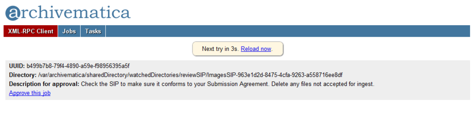 Dashboard - Archivematica